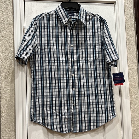 croft & barrow | Shirts | Croft Barrow Lyons Blue Plaid Madras Button ...